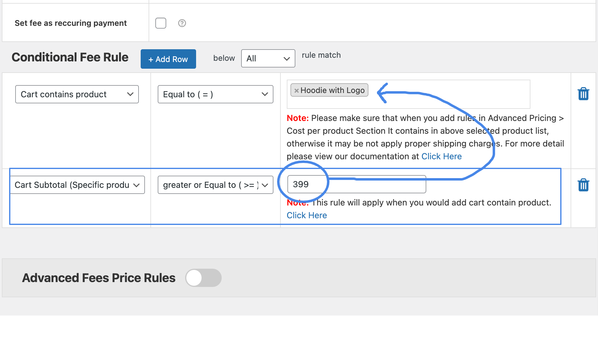 How To Add Extra Fees Based On Specific Product Subtotal Range