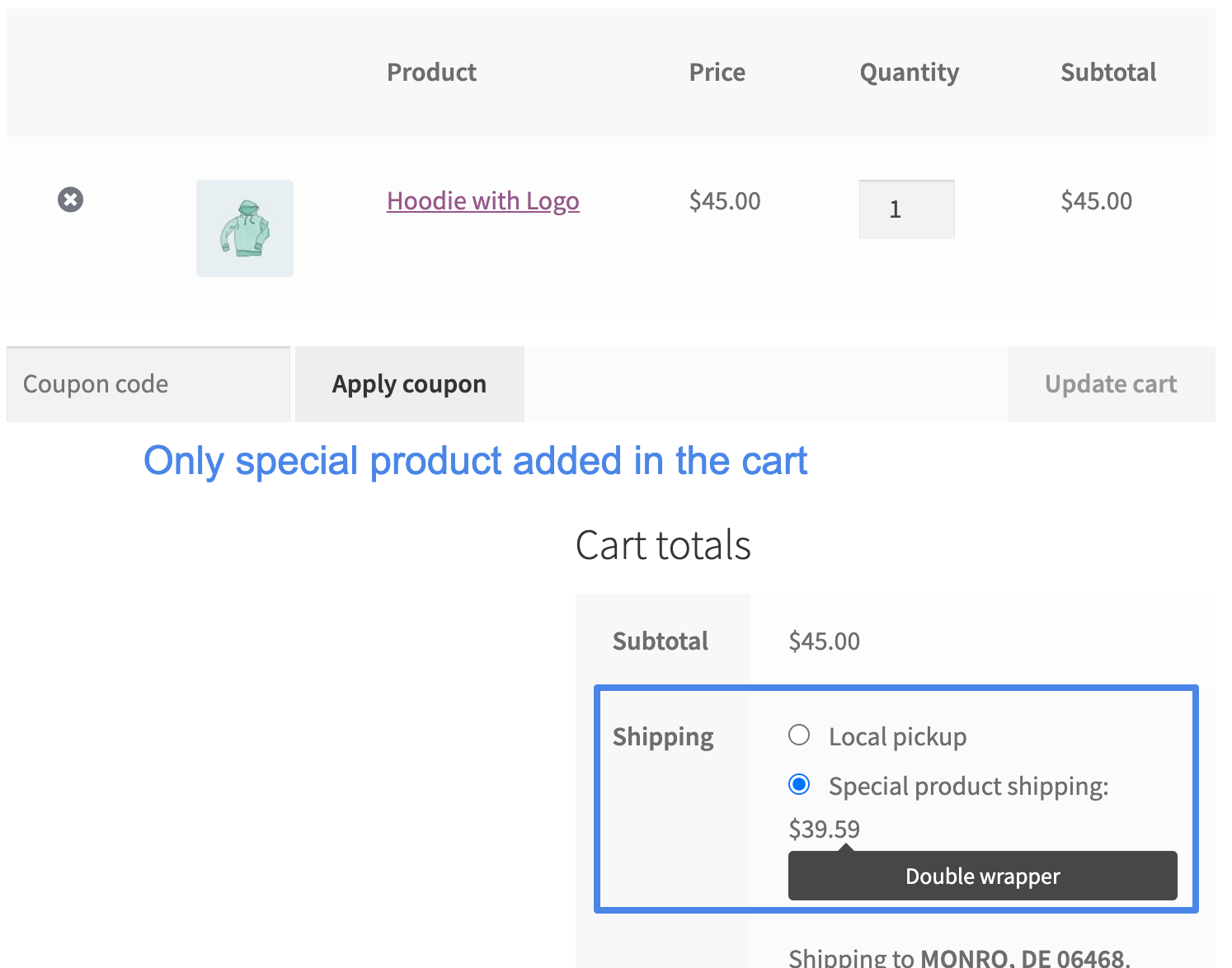Only Specific Product Based Shipping Charges Dotstore Help Center