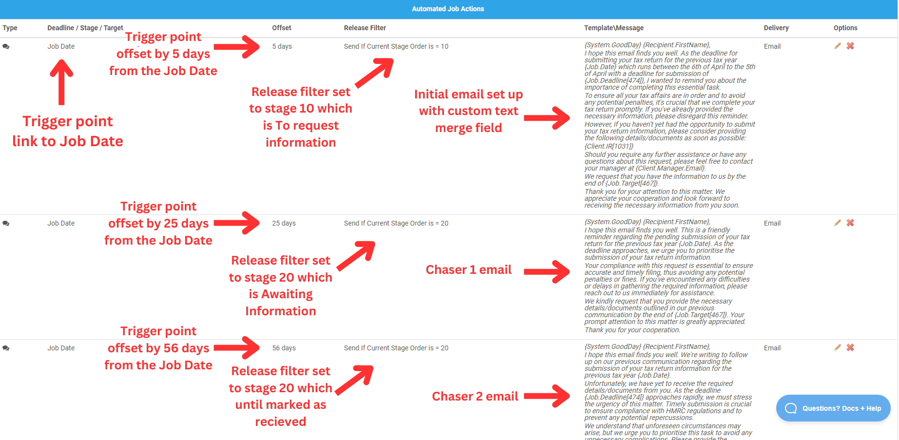 Example - How to chase clients for their tax return information - Glide ...