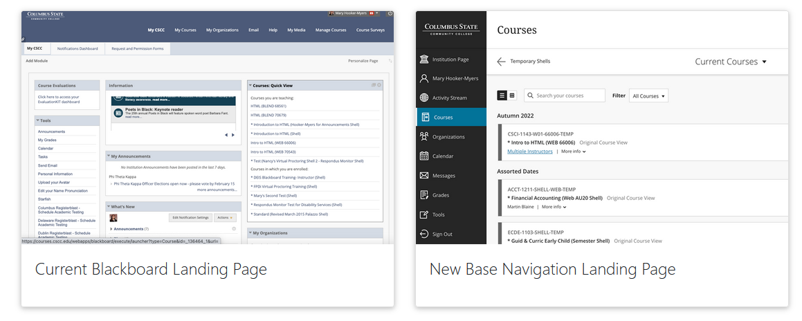 Basics: 1. Blackboard Base Navigation - CSCC DEIS Knowledge Base