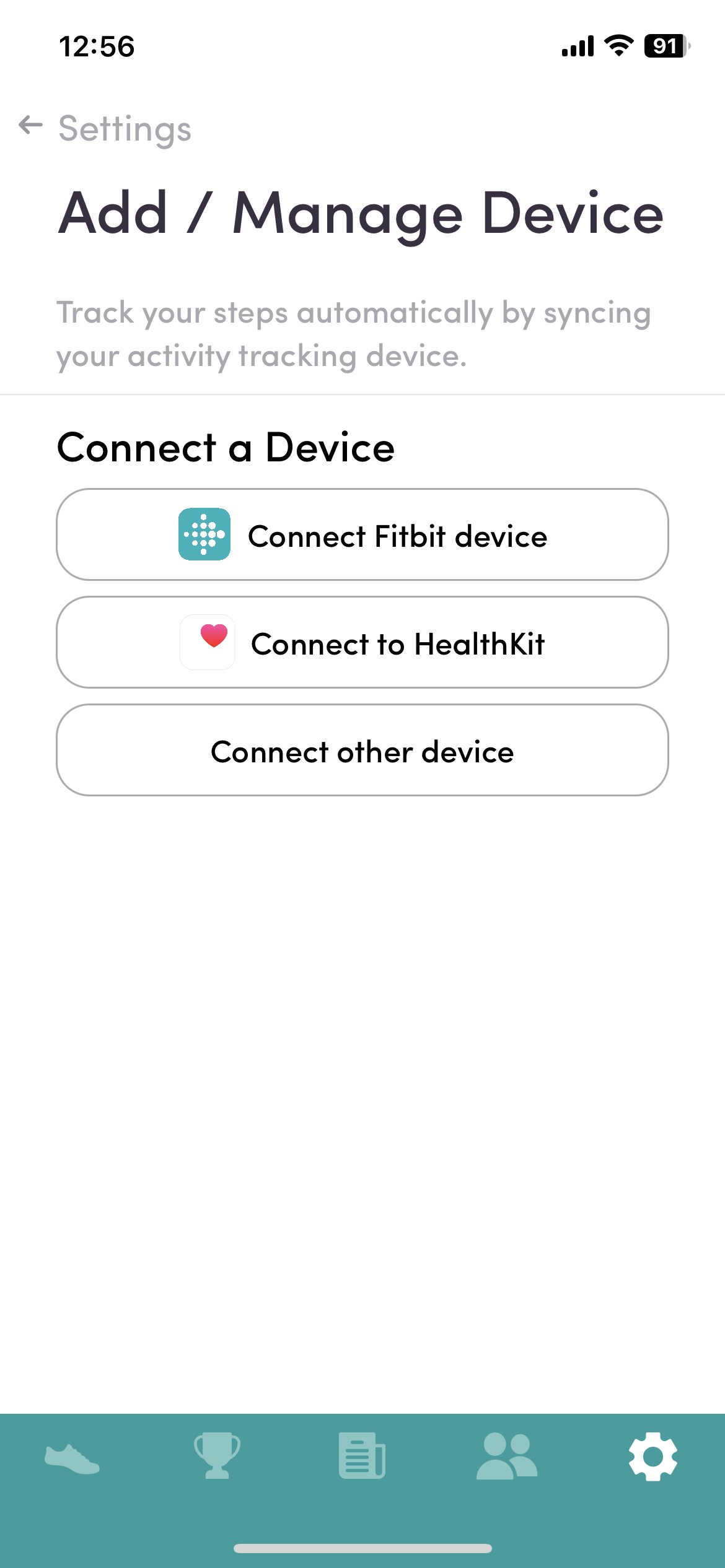 Connect a Device or App (iOS) - Member Stride