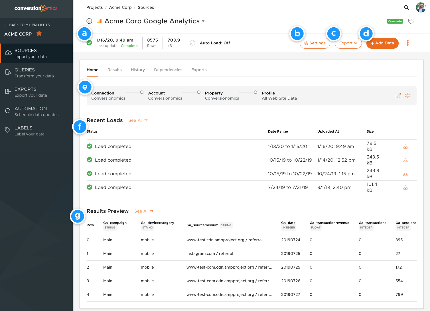 Creating a Google Analytics Source - Conversionomics Knowledge Base