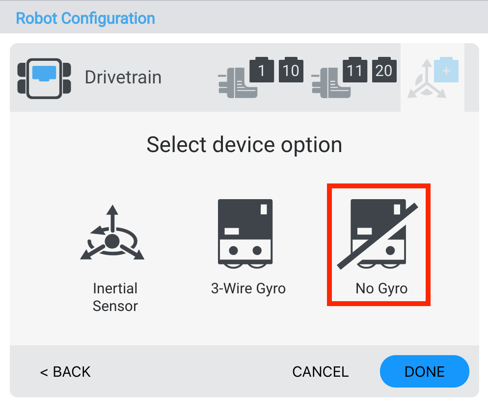 How To Configure A 4 Motor Drivetrain No Gyro Vexcode V5 Text Vex Robotics Knowledge Base 