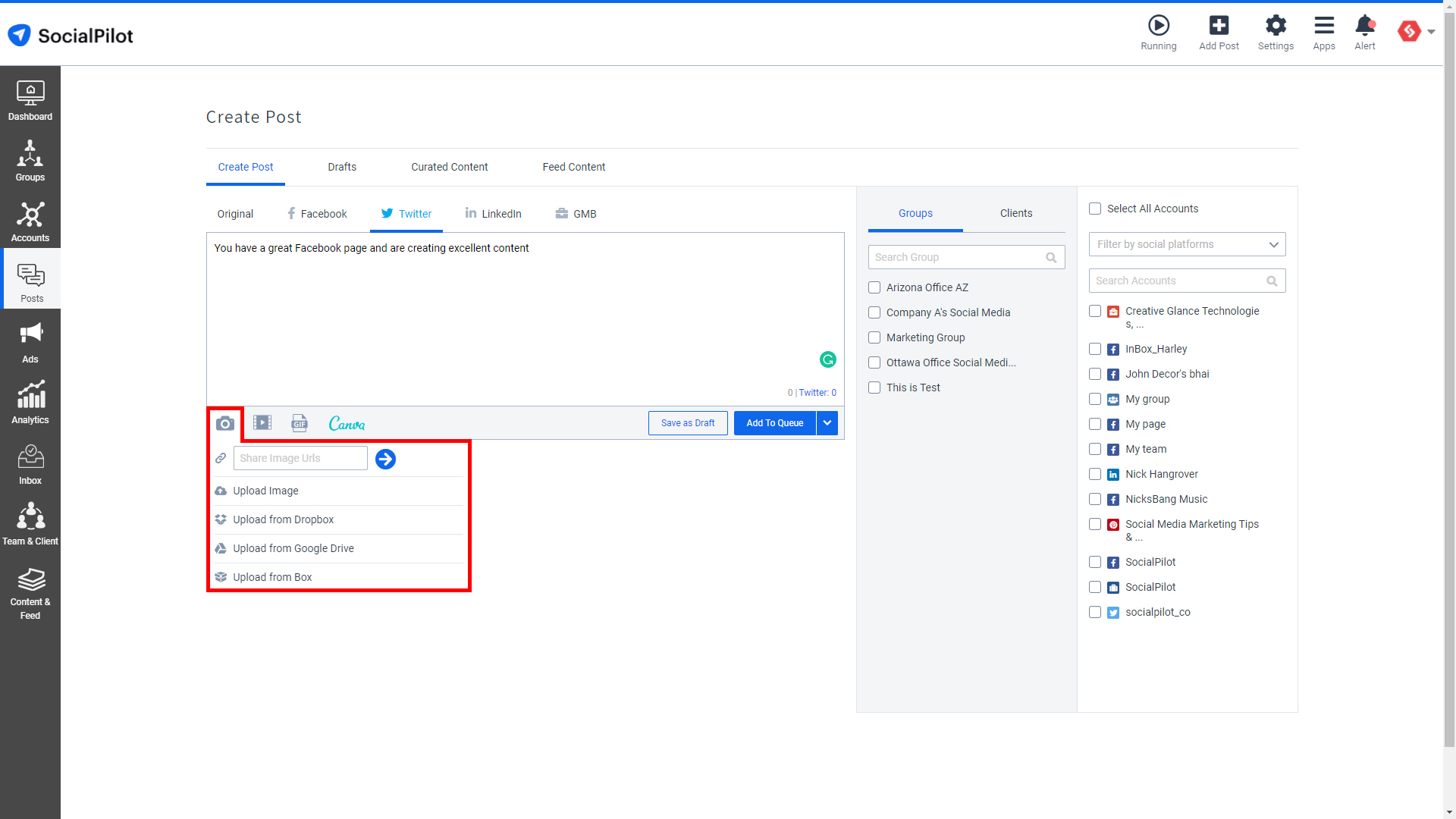 How Can I Customize Post For Twitter Socialpilot Help