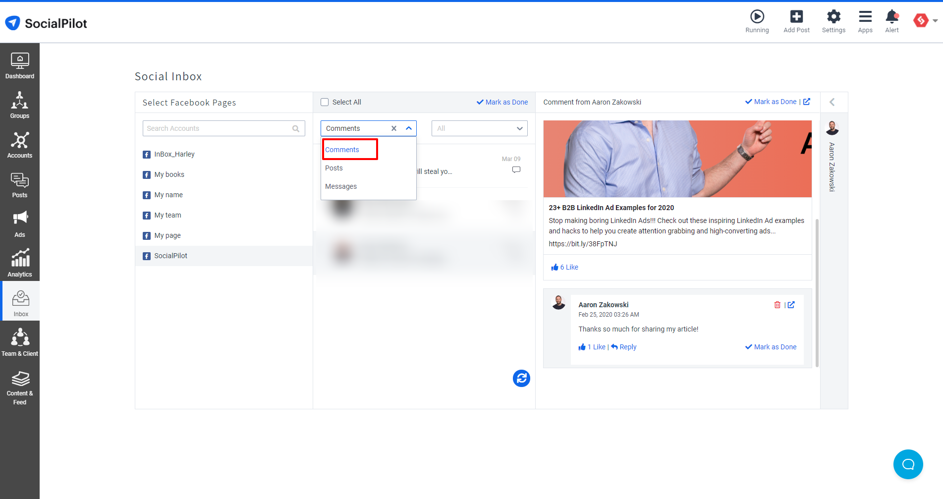 What is Social Inbox? - SocialPilot Help