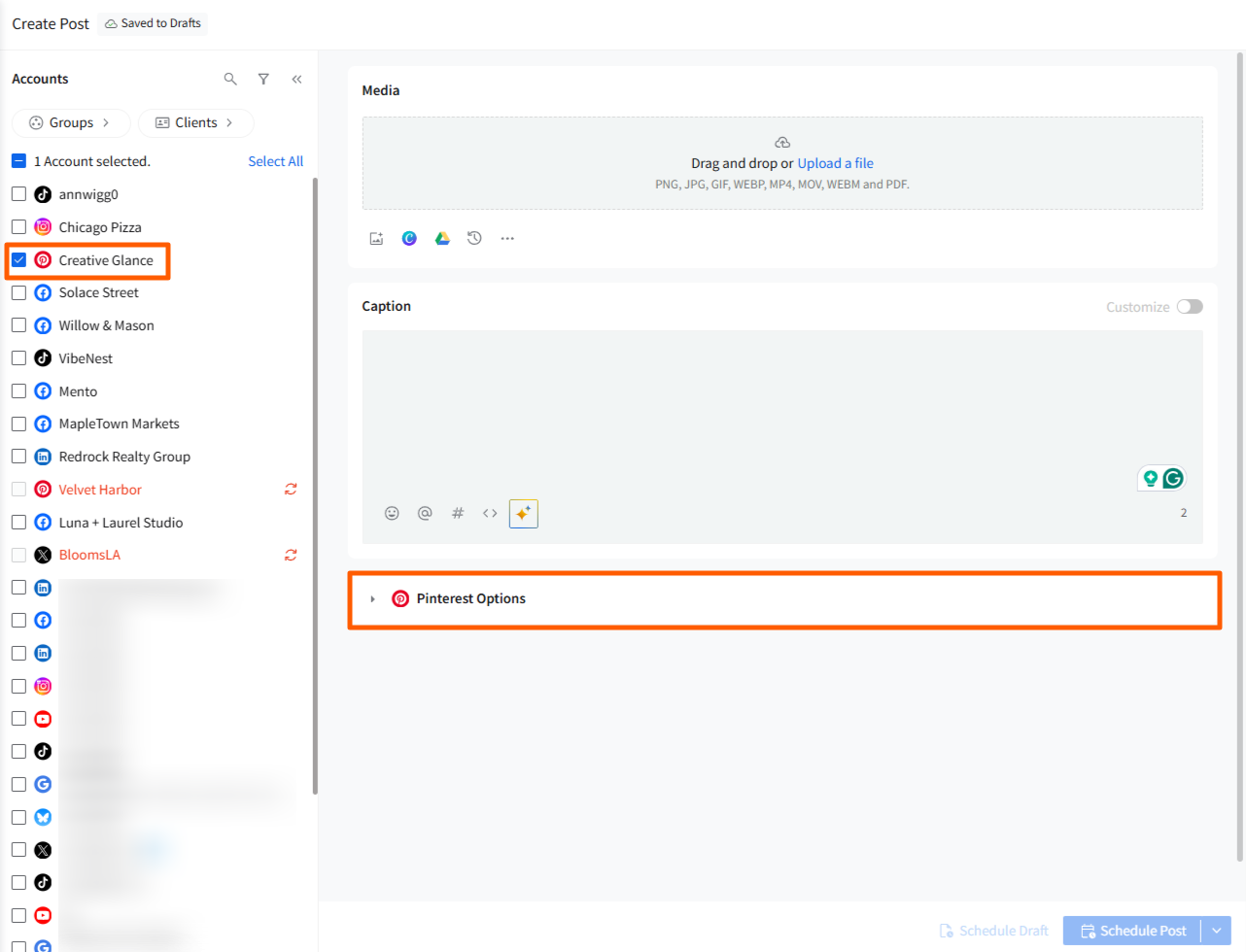 How To Customize Posts for Pinterest in the New Create Post ...