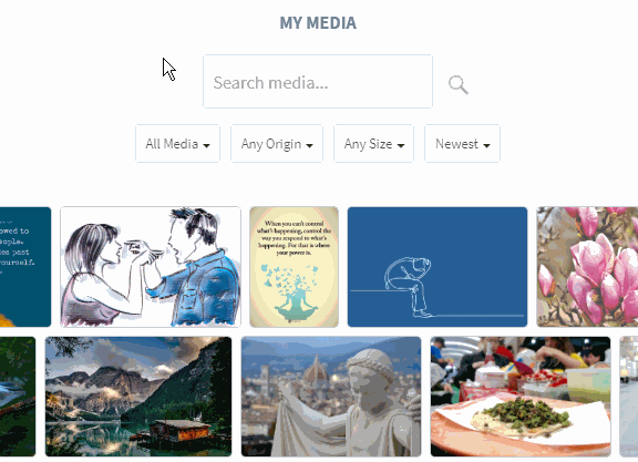 How To Use My Media - SmarterQueue Help Center