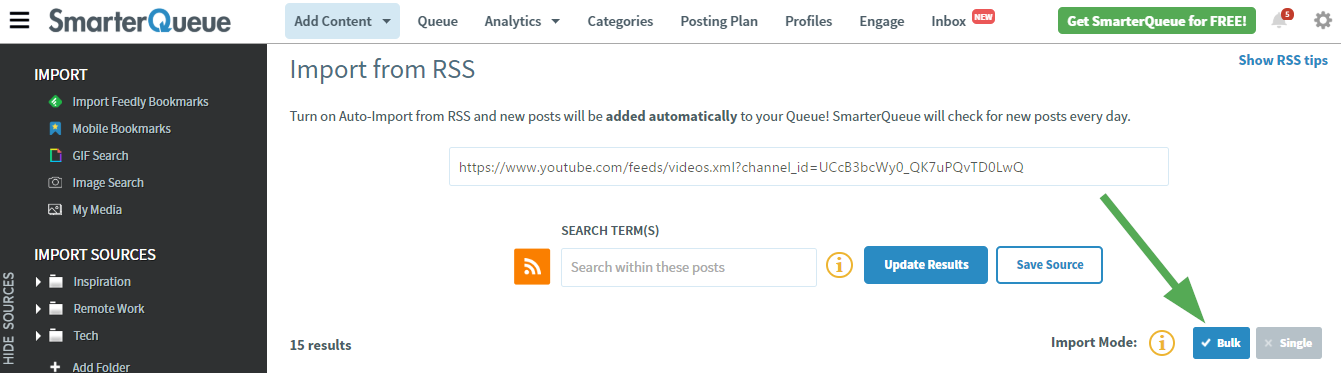 How To Set Up & Auto-Import Posts From A YouTube Channel Or Playlist - SmarterQueue Help Center