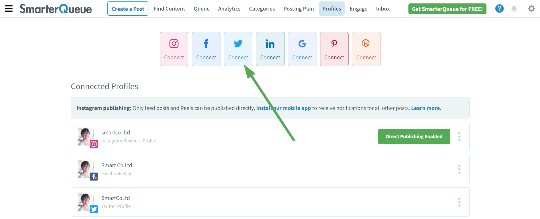 📹 How To Add Or Remove A Social Profile - SmarterQueue Help Center