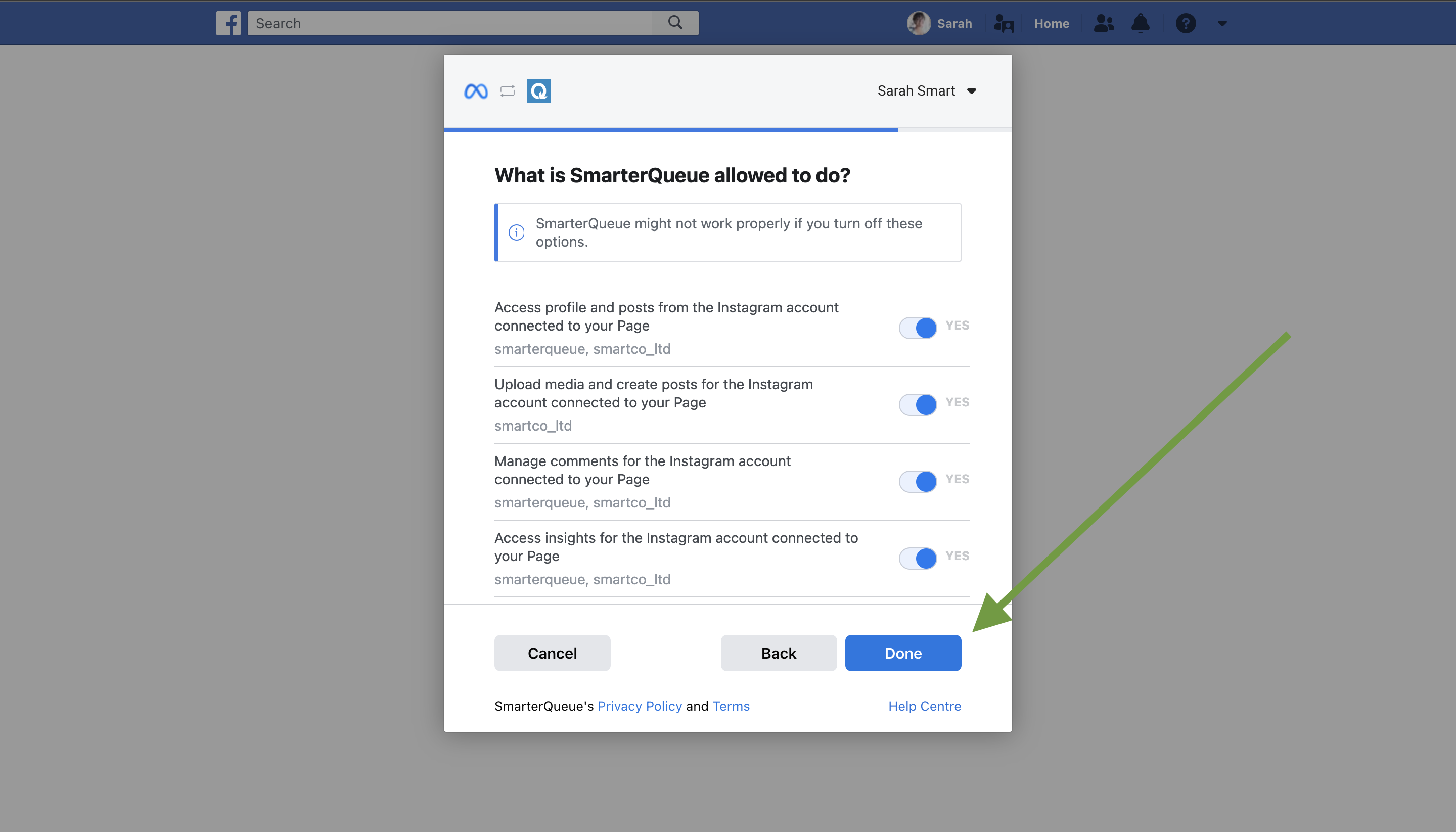📹 How To Re-Authorize Your Facebook Permissions - SmarterQueue Help Center