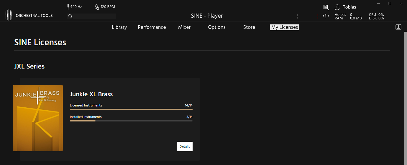 Activating SINEplayer and Accessing MyLicenses - Orchestral Tools Helpdesk