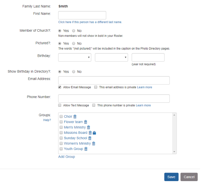 Creating a sample directory for committee approval - Instant Church ...