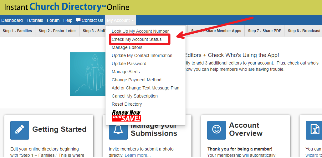 Payments and Invoices - Instant Church Directory