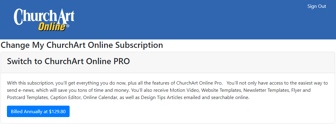 Upgrade to ChurchArt Pro - ChurchArt Online