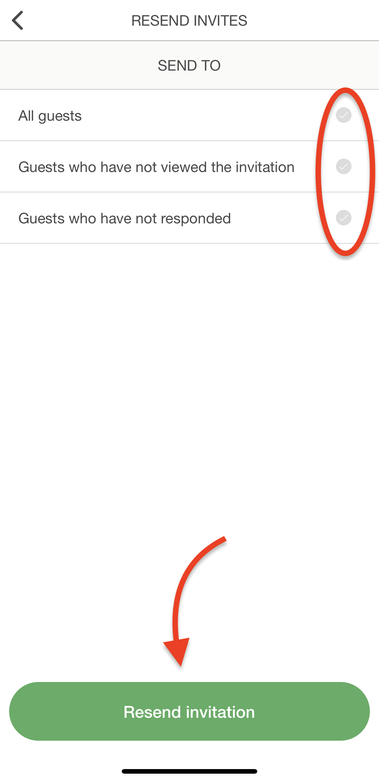 How can I resend my Invitations? - Punchbowl Help Center