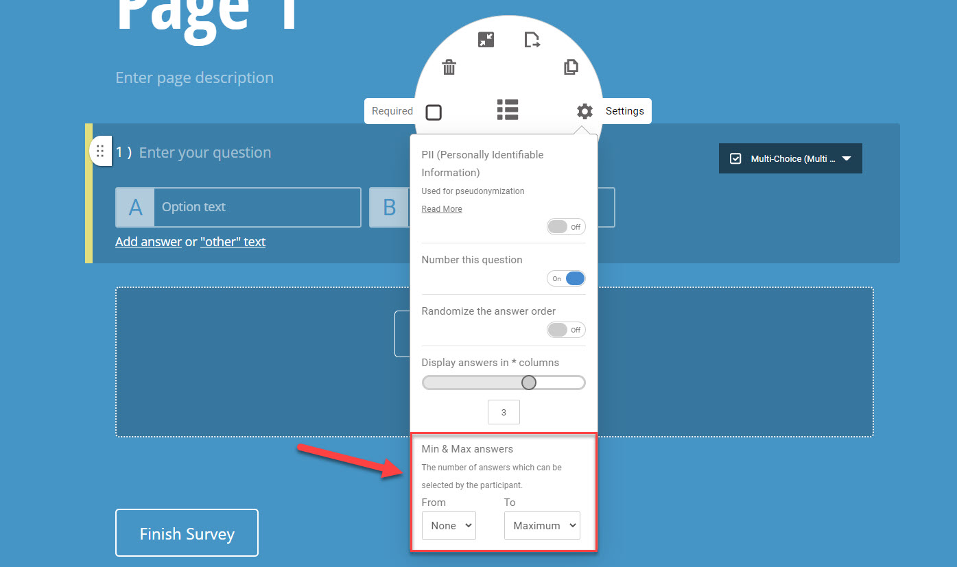 Limit the Number of Answers a Respondent can Select - Shout Docs