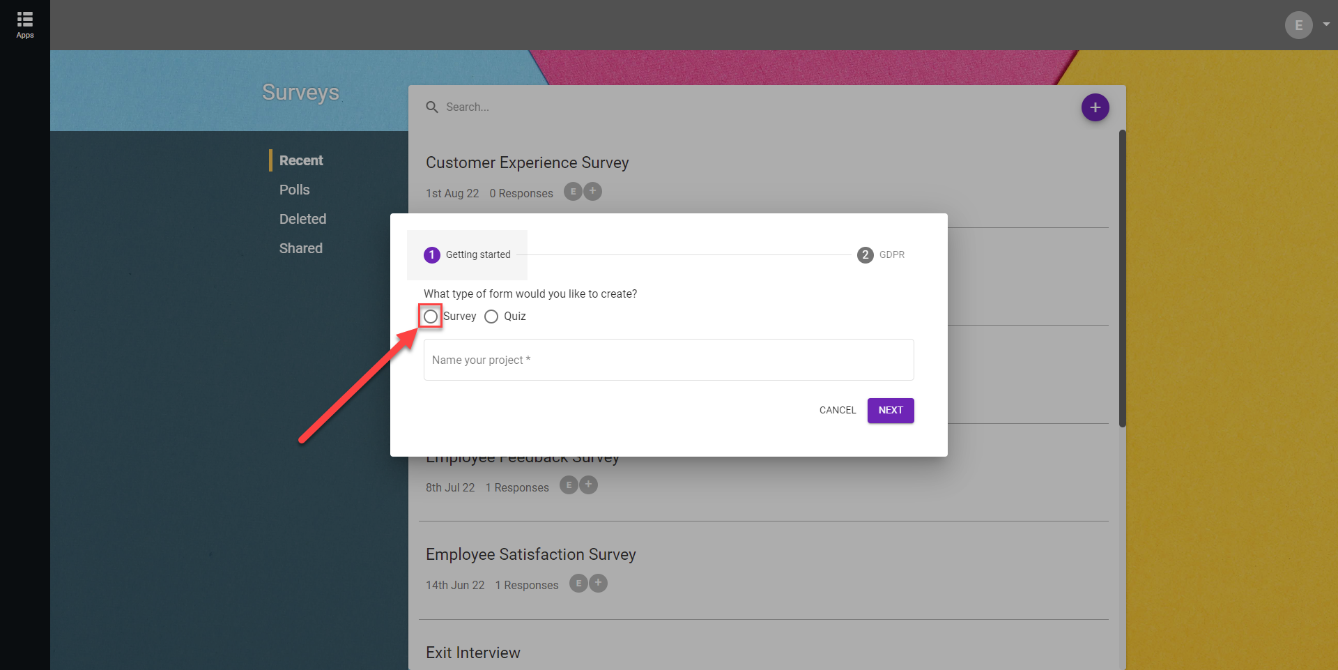 How to Create a Survey - Shout Docs