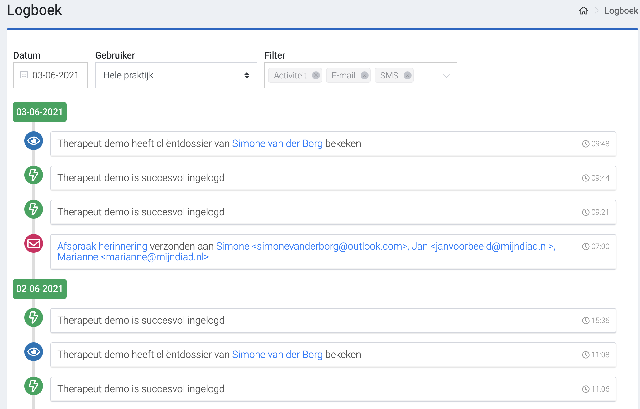 Logboek - MijnDiAd praktijksoftware kennisbank