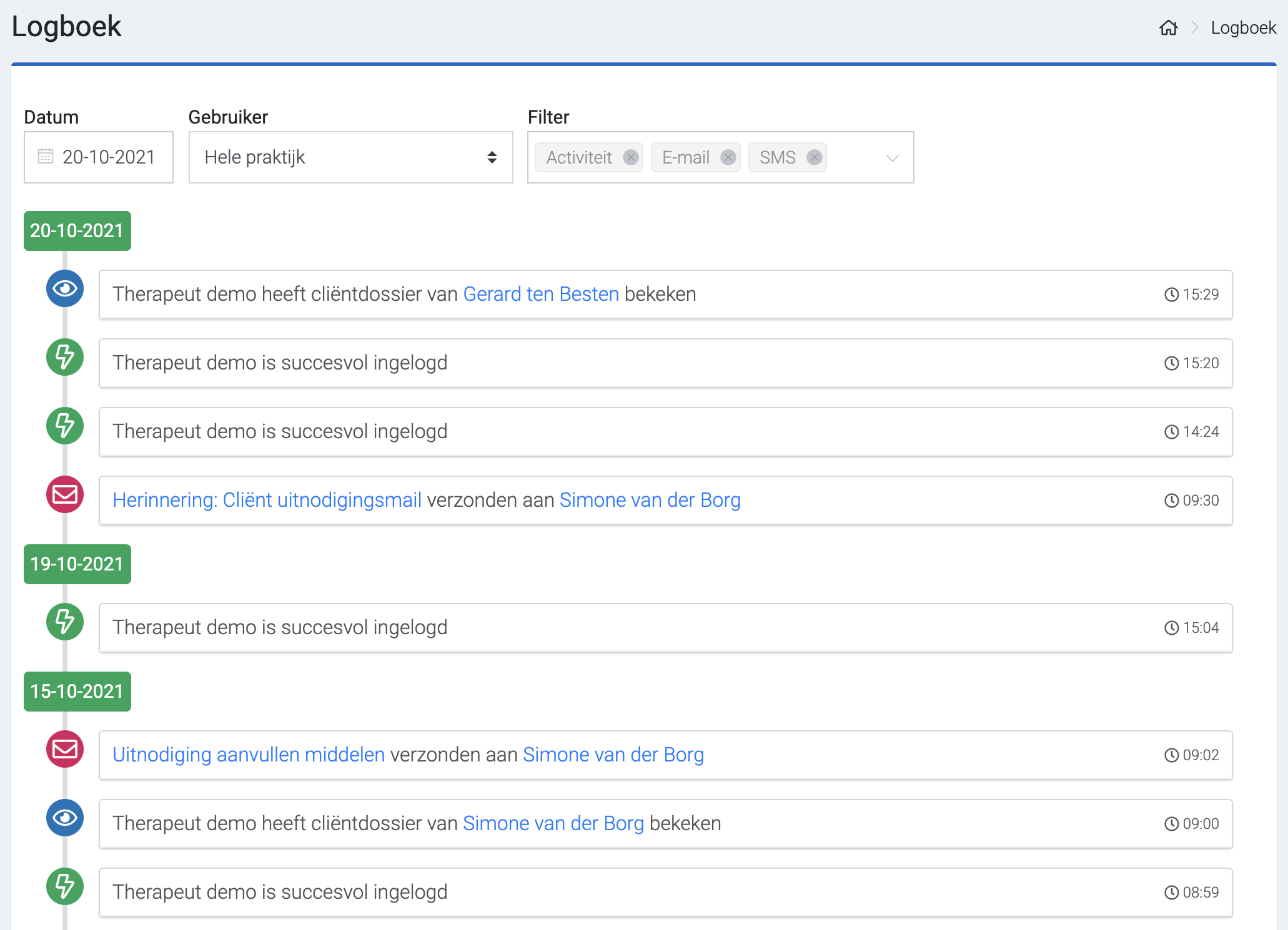 Logboek - MijnDiAd praktijksoftware kennisbank