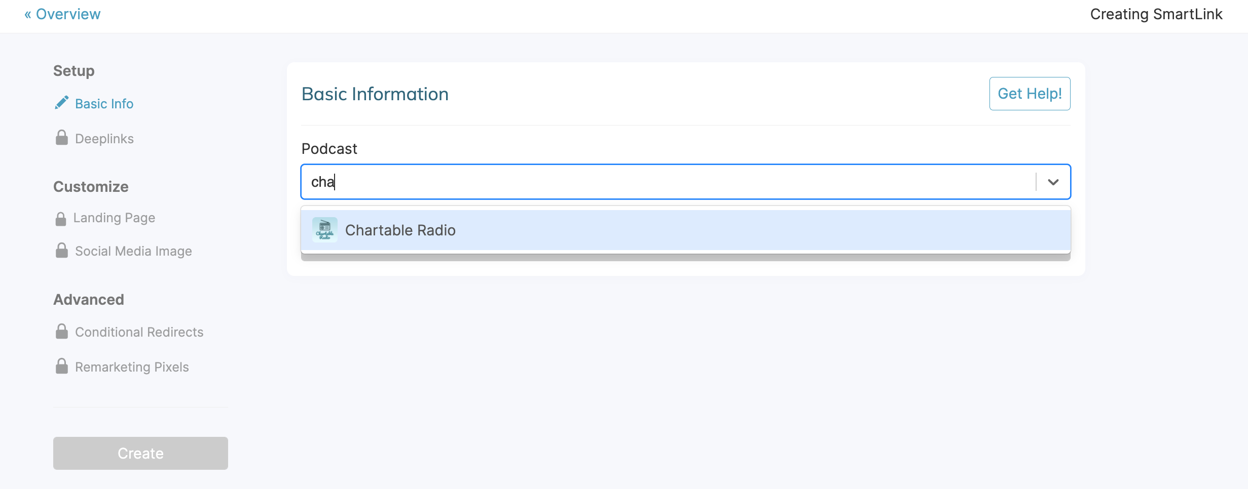How do I create a SmartLink? - Chartable