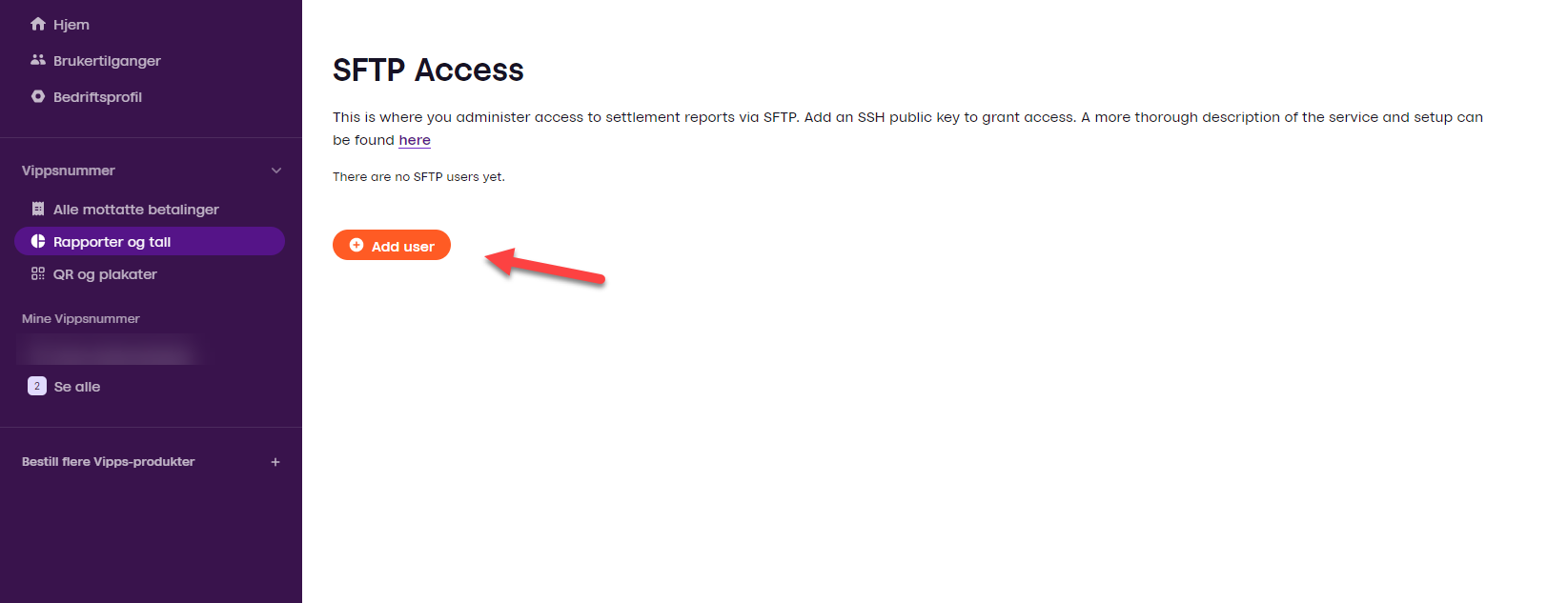 Vipps SFTP oppsett - Emonkey FAQ