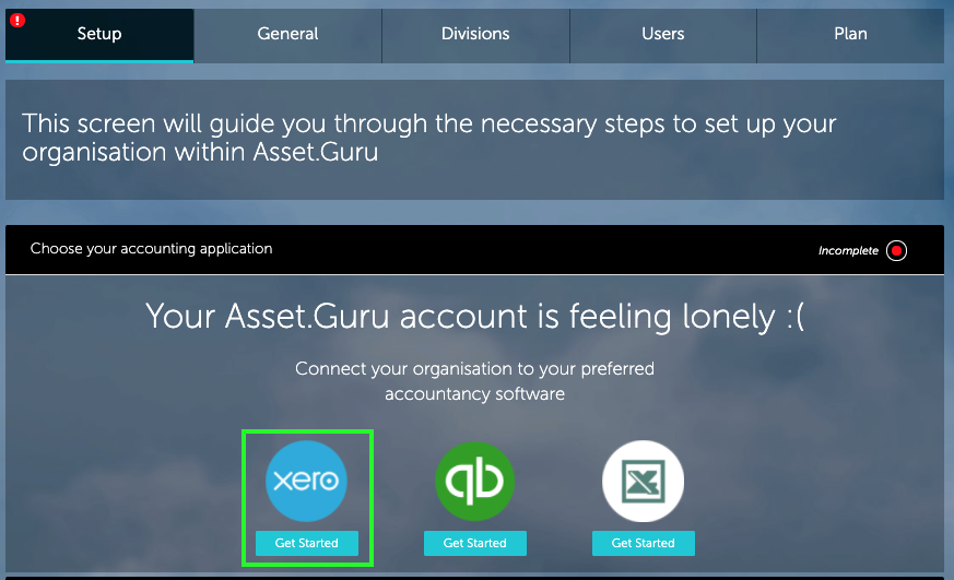 Reconnecting Asset.Guru to Xero - Asset.Guru Support