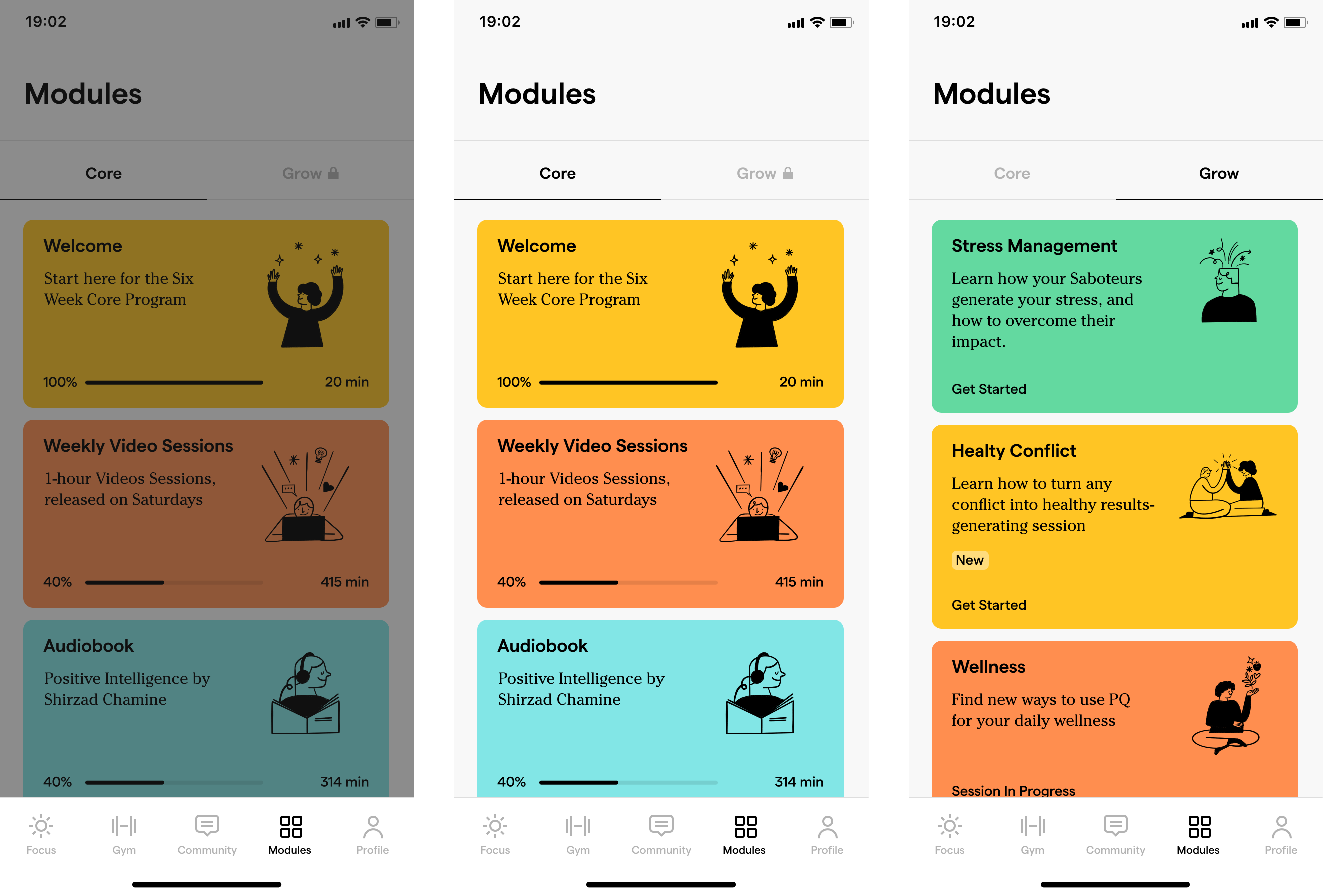 Modules - Positive Intelligence Support