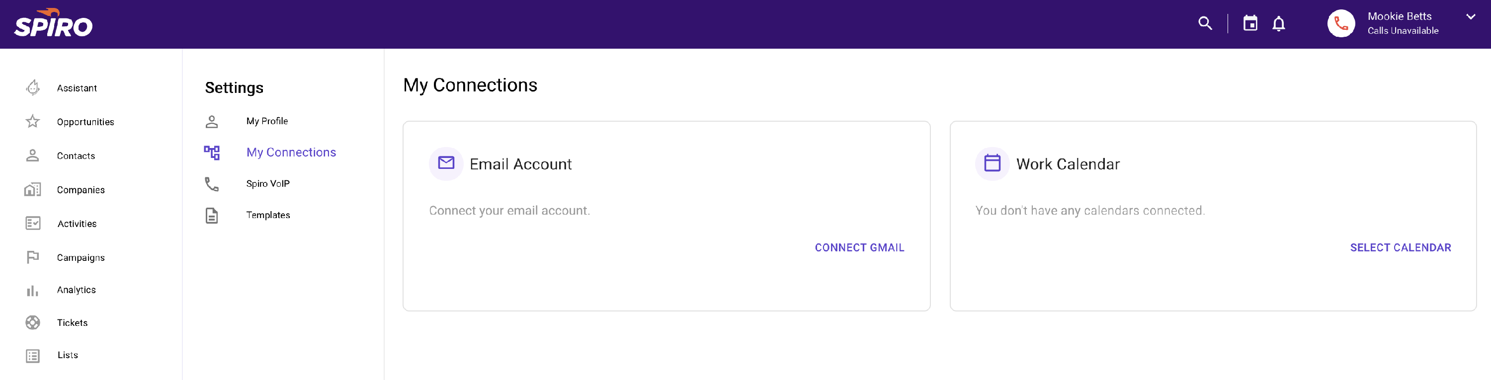 Connect Email and Calendar - Spiro Help Center