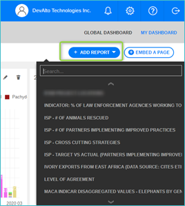 Add an Analytics report to a dashboard - LogAlto Knowledge Base