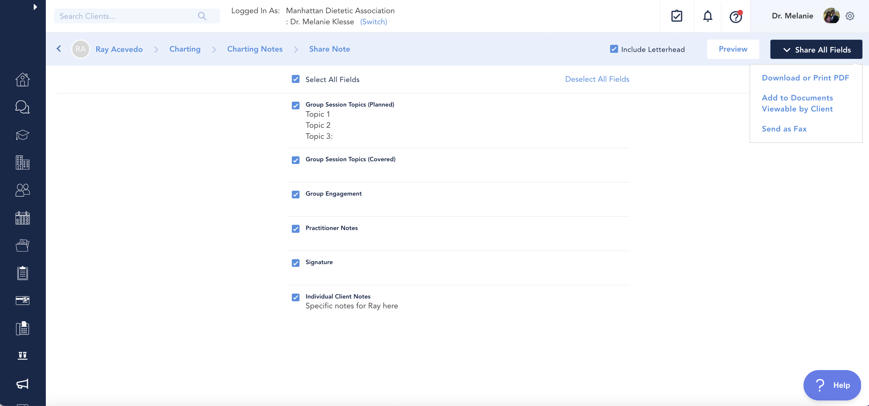 Group Charting Notes - Healthie Software Support - Healthie Platform ...