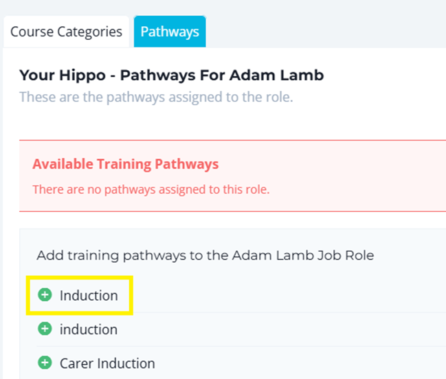 How to Add a Pathway Through Roles - YourHippo Support - Management