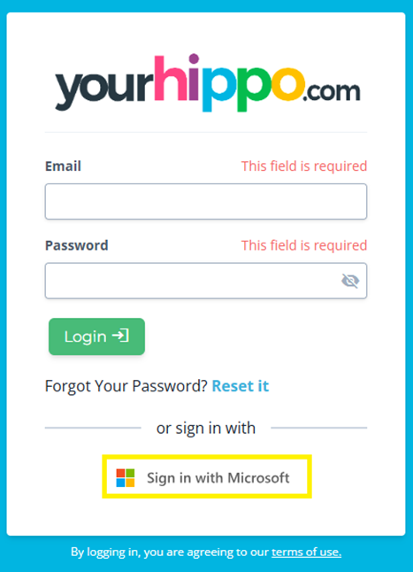 New Log in Feature - YourHippo Support - Management