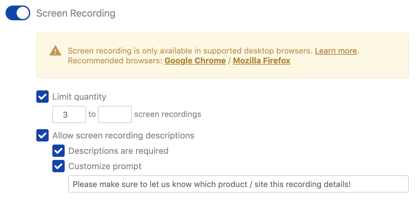Task Type: Screen Recording - Recollective Knowledge Base