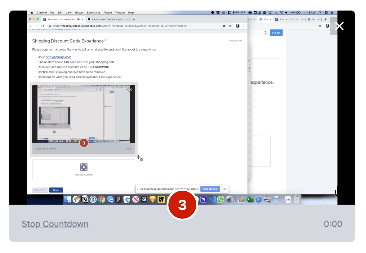 Task Type: Screen Recording - Recollective Knowledge Base