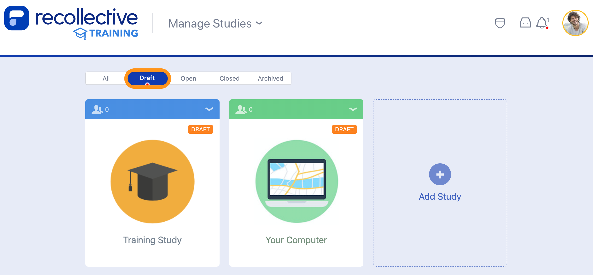 Overview of Study States - Recollective Knowledge Base