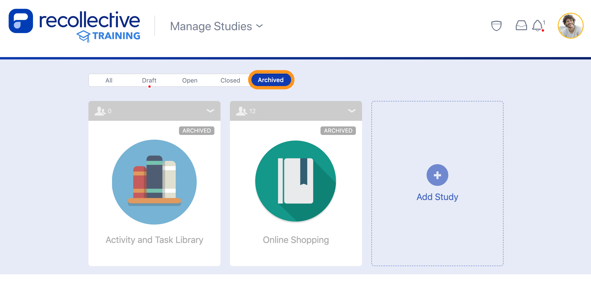 Overview of Study States - Recollective Knowledge Base