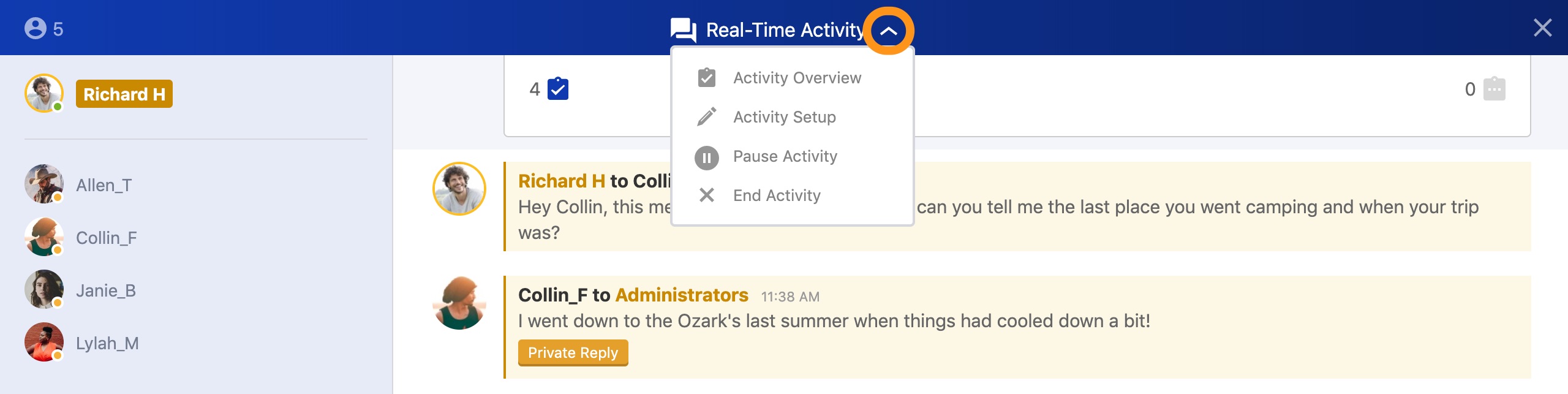 Live Group Chat Moderation - Recollective Knowledge Base