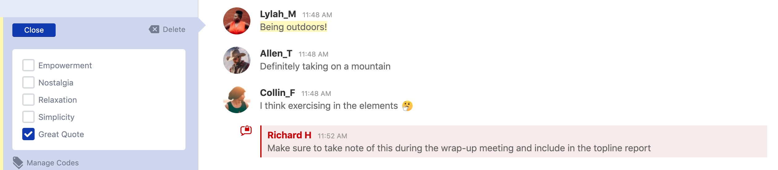 Live Group Chat Moderation - Recollective Knowledge Base