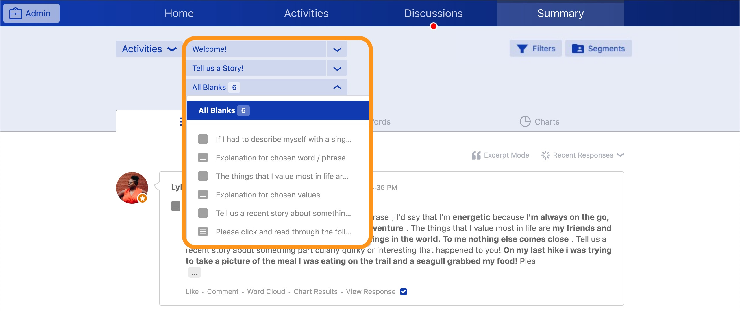 Summaries and Overviews - Recollective Knowledge Base