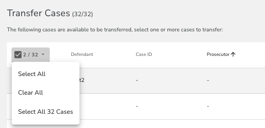 Pro: How to transfer multiple cases at once - Guardify
