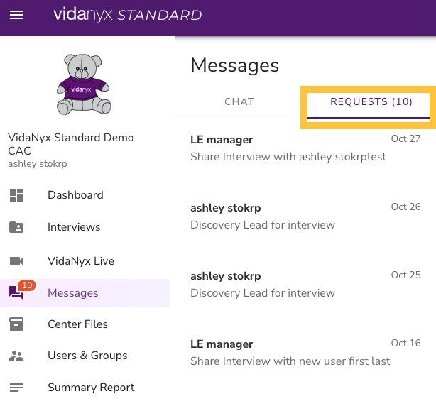 reviewing share requests - Guardify