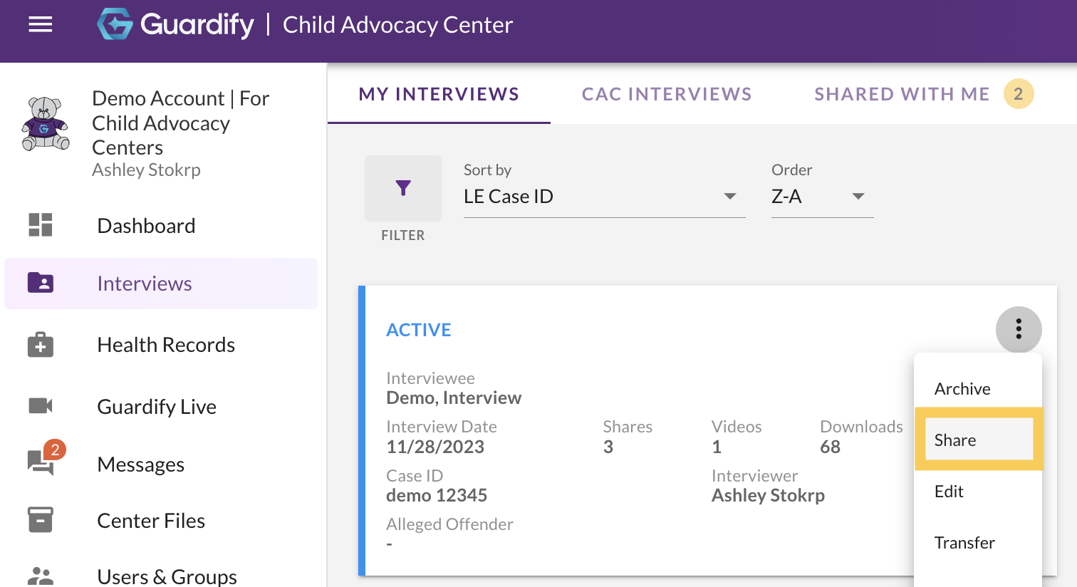 Sharing with Prosecution for Discovery - Guardify