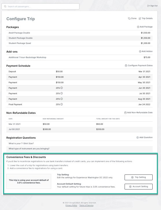 Configuring ACH and Convenience Fees for your Account or an Individual ...