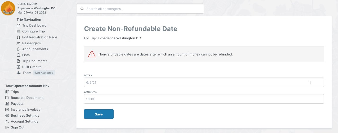 How Do I Manage Non-Refundable Amounts? - GroupCollect Knowledge Base