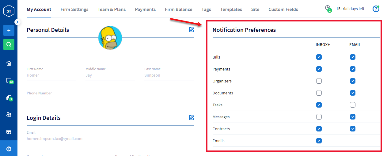 How to Change Notification Preferences For Your Account - TaxDome Help ...