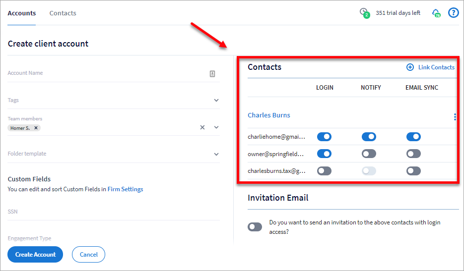 Adding Client Accounts - TaxDome Help Center