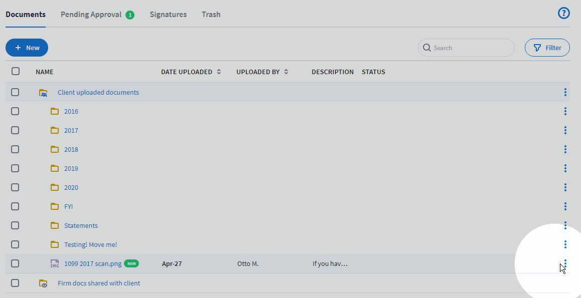 Managing Documents - TaxDome Client Knowledge Base