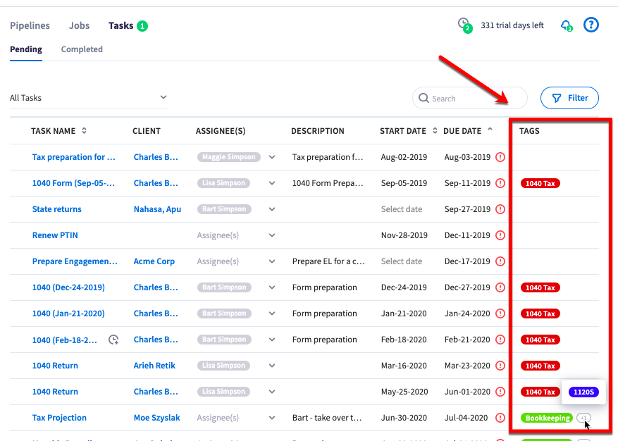 CRM (Basic): Create & Apply Tags - TaxDome Help Center