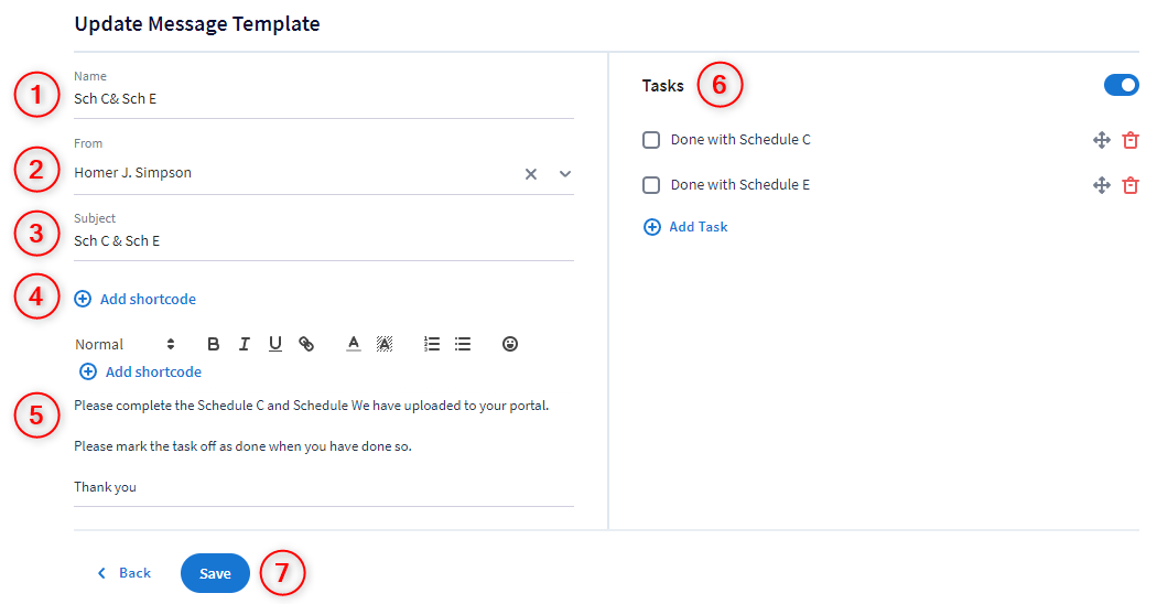 Messages (Basic): Create & Apply Templates - TaxDome Help Center