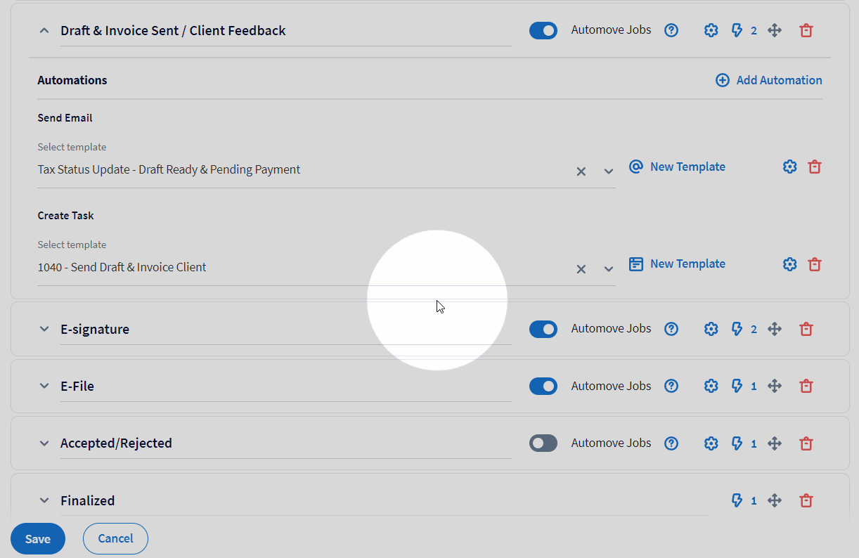 Automation Examples (Basic): Sending Messages - TaxDome Help Center